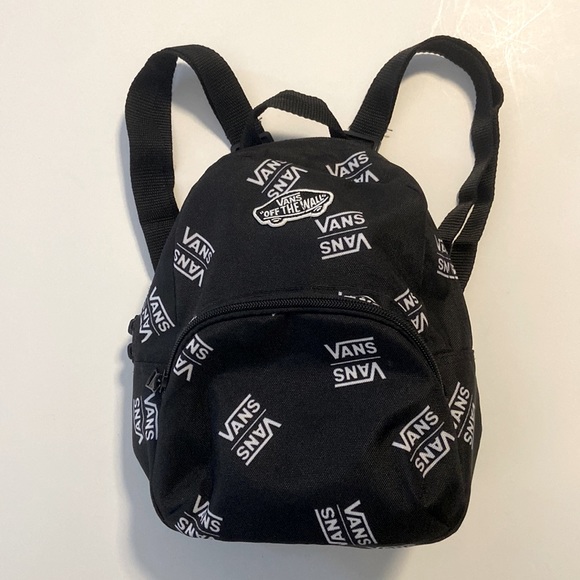 Vans | Bags | Vans Off The Wall Mini Backpack Black And White | Poshmark
